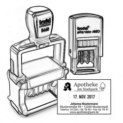 Kategorie Datumstempel mit Text, Logo und Datum hier günstig selbst ...